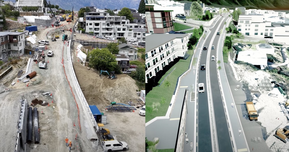 QLDC releases video of $190,000 per metre arterial road | Crux