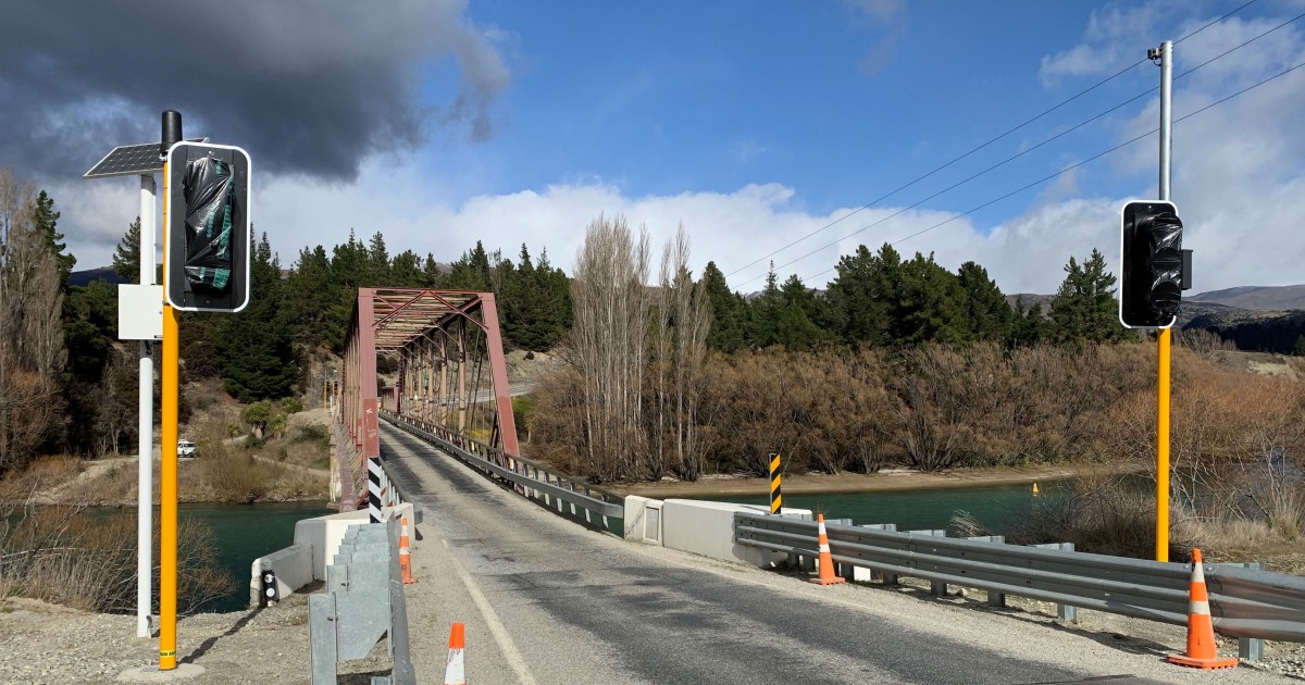 New lights for old red bridge near Luggate | Crux