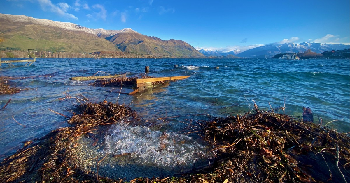 Water level in Lake Wānaka rising with rain on the radar | Crux